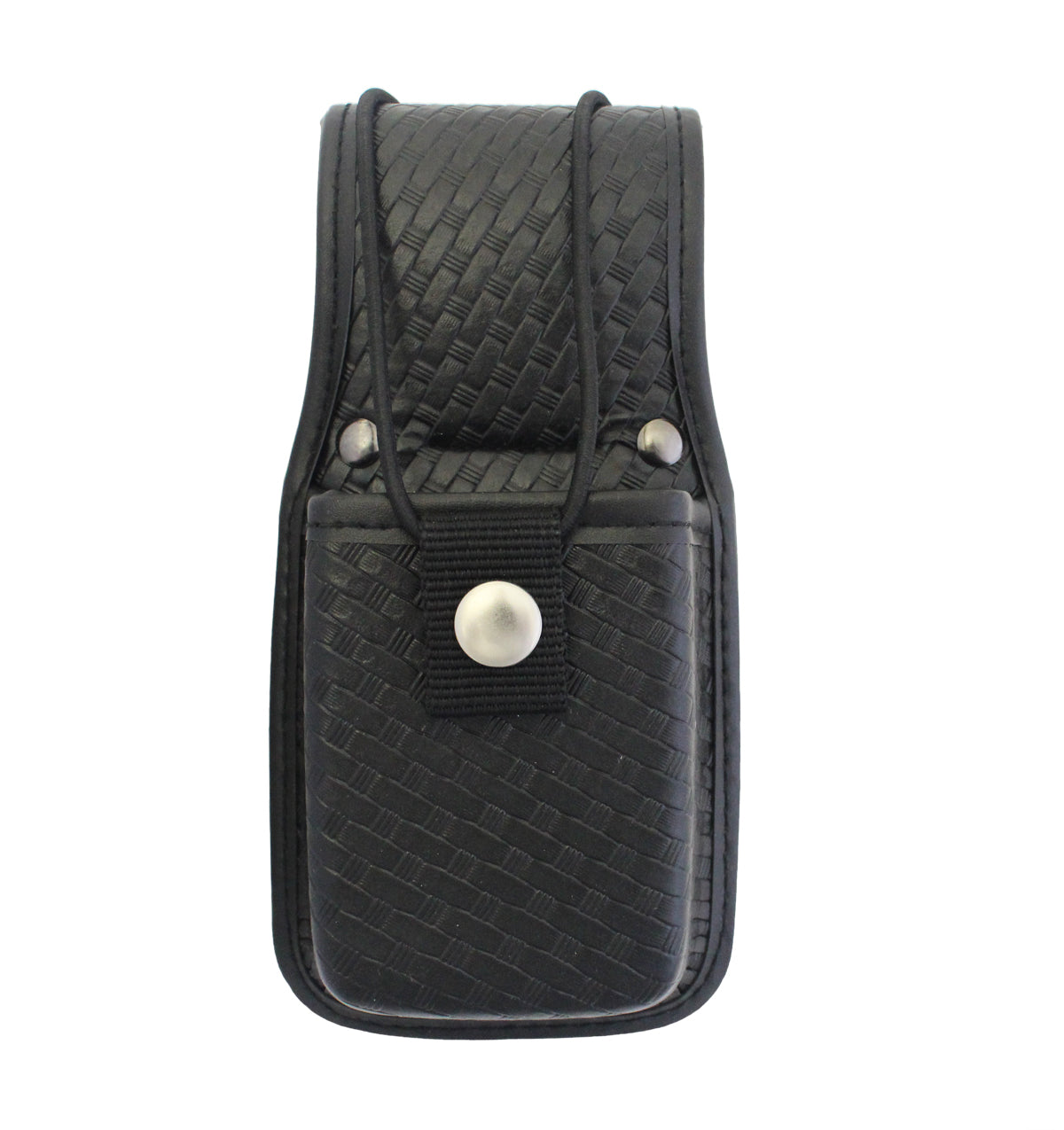 Basket Weave Synthetic Leather Universal Radio Holder With Nickel Snap ...