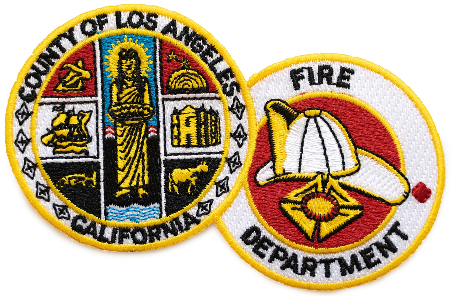 County of Los Angeles Fire Department Double Emblem Patch – Uniform ...