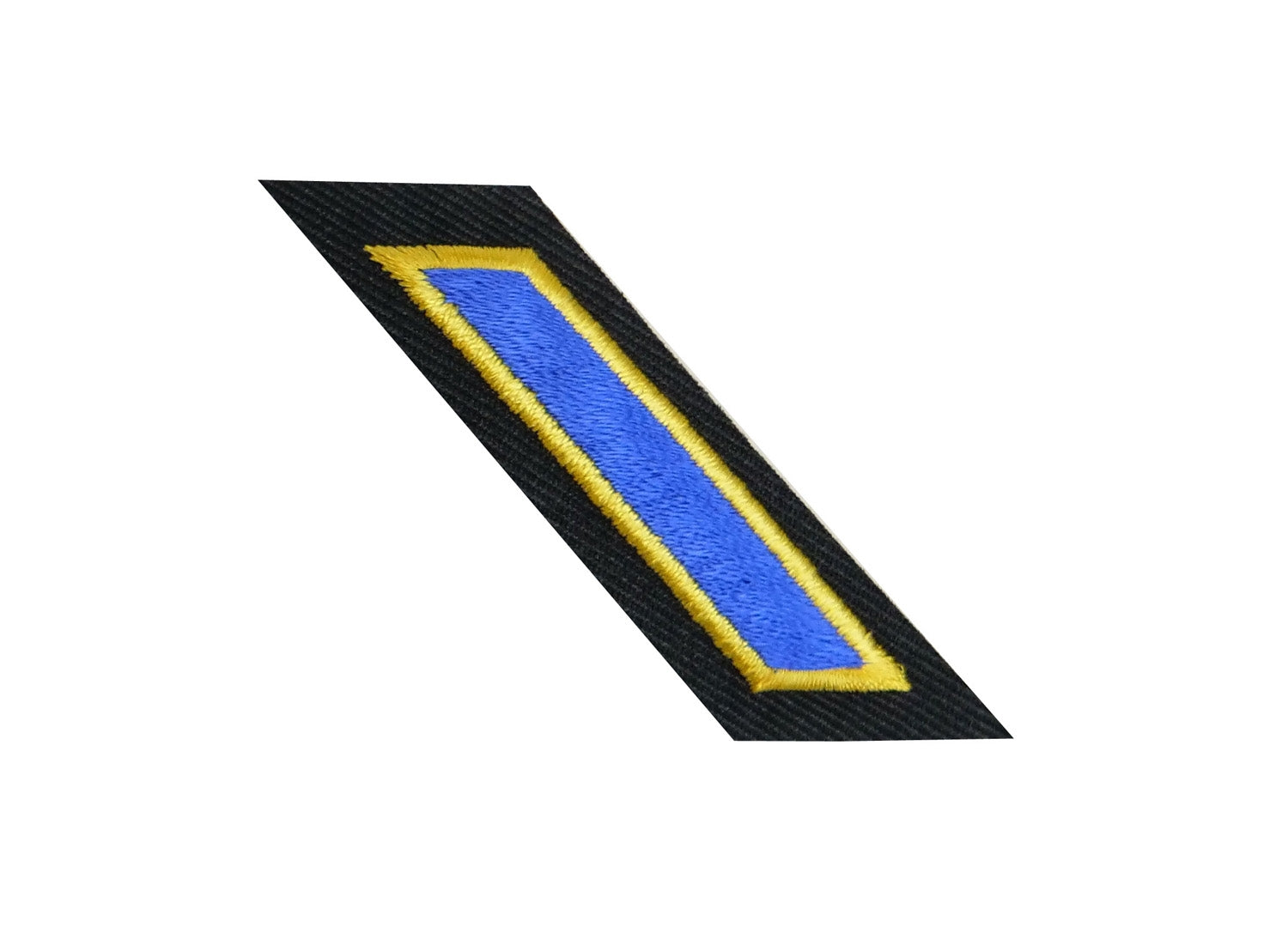 Security Service Stripe Hashmarks (Blue/Gold on Black) – Uniform ...