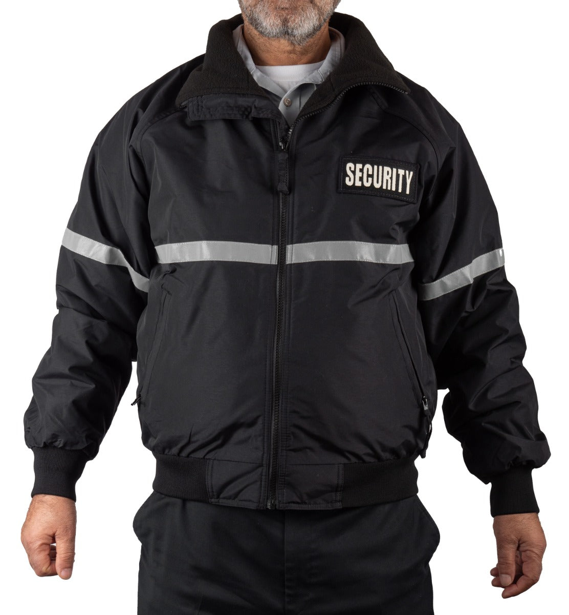 Three Season Reflective Security ID Jacket with Reflective Taping ...