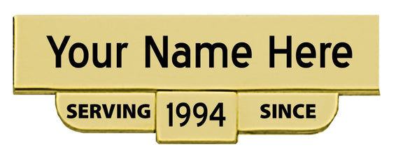 Engraved "Serving Since" Name Plates – Uniform Warehouse: Security ...