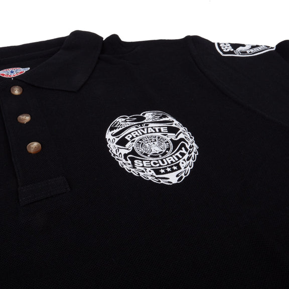 First Class Private Security Badge Polo Shirt – Uniform Warehouse ...